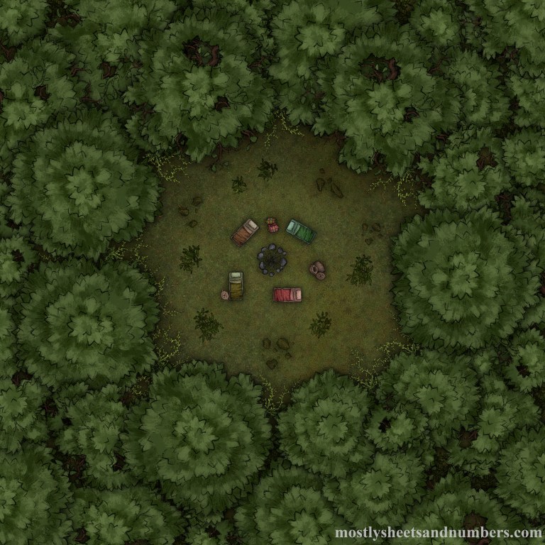 Campsite Maps | Mostly Sheets and Numbers