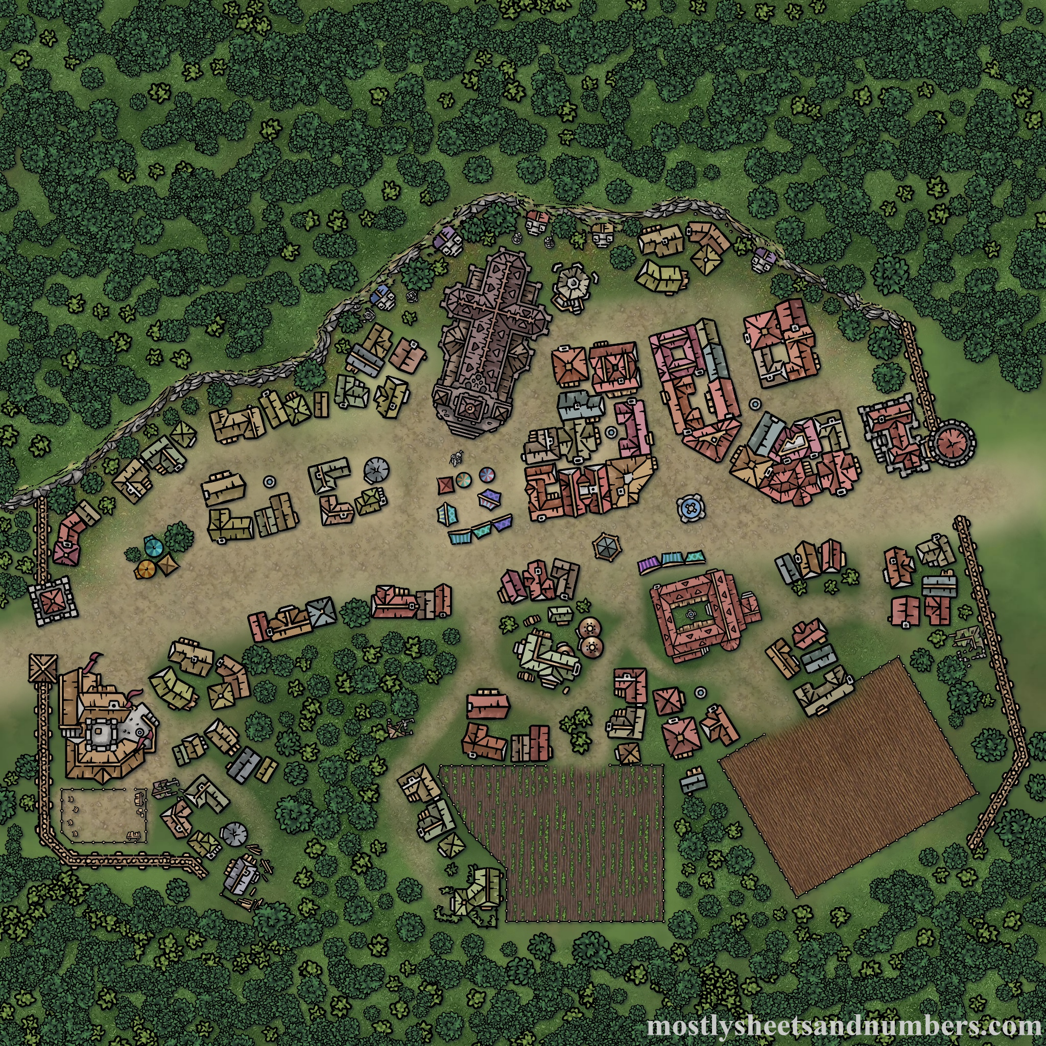 Village Maps | Mostly Sheets and Numbers