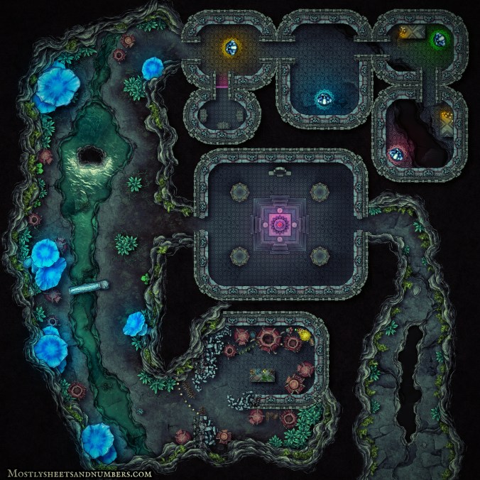 Underground Ruins Maps | Mostly Sheets and Numbers